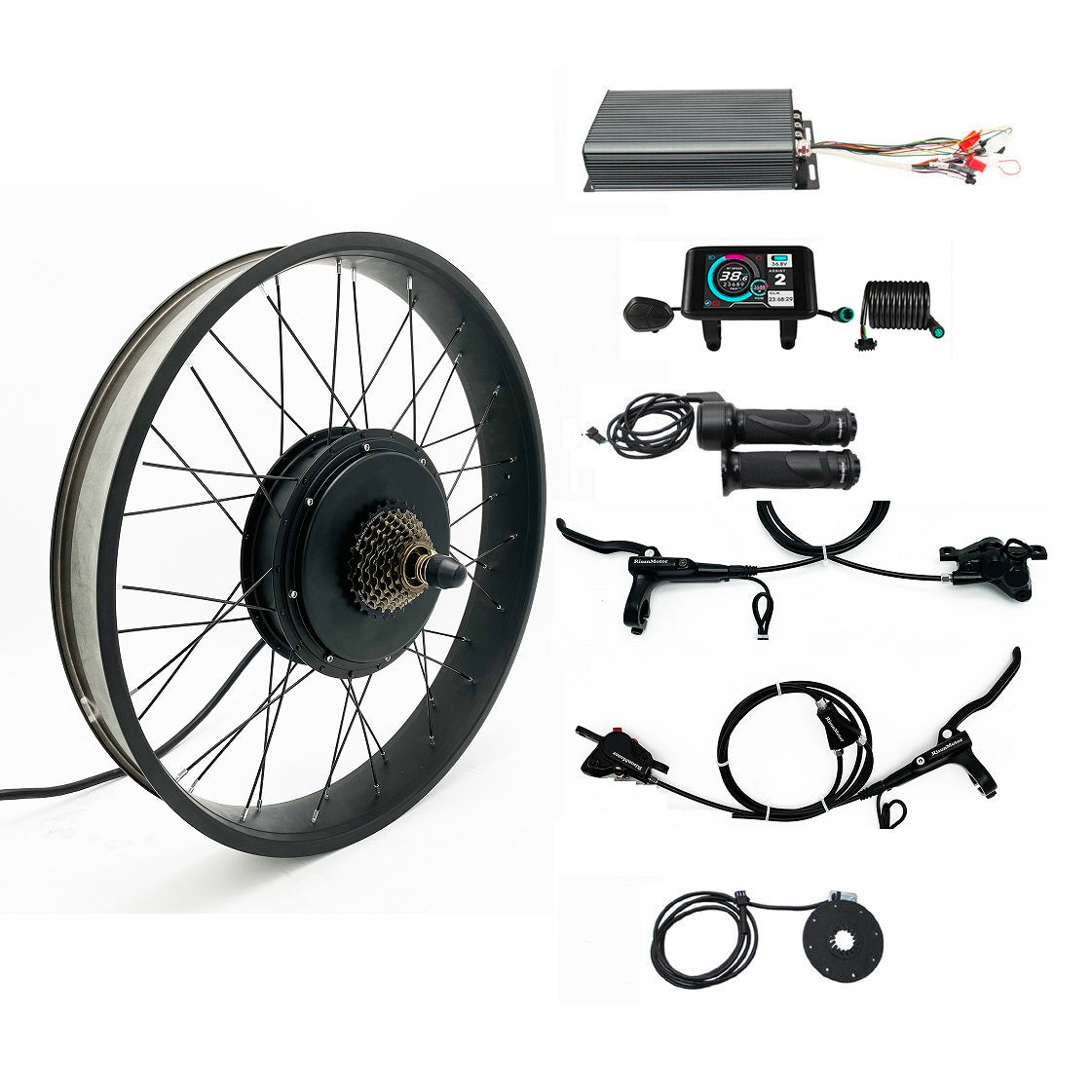 48V-72V 20/24/26x4.0" 3000W-5000W High Power Speed eBike Fat Wheel Con ...